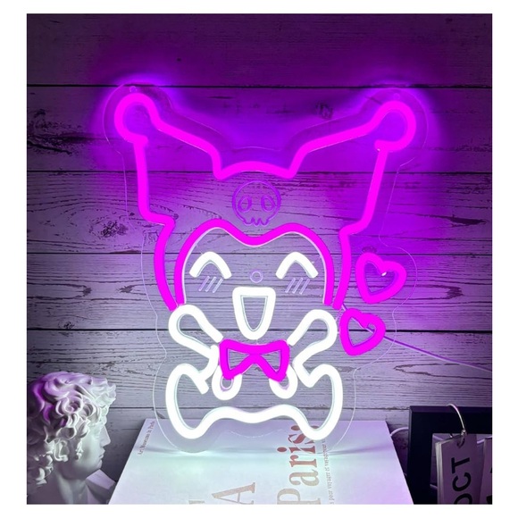 Kuromi Anime Neon Sign , | Wall Decor | Kuromi Anime Neon Sign X 10 12 ...